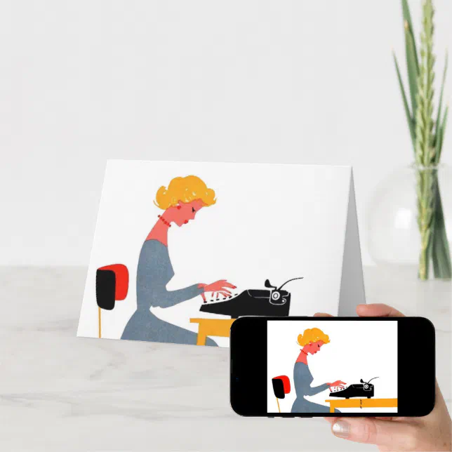 Retro Secretary, Administrative Professional Day Card | Zazzle