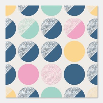 Retro Semi-Circle Pattern Wallpaper | Zazzle