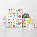 Retro Sewing Theme Pattern Wrapping Paper | Zazzle