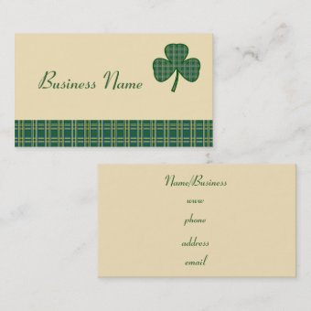 Retro Shamrock Business Card | Zazzle
