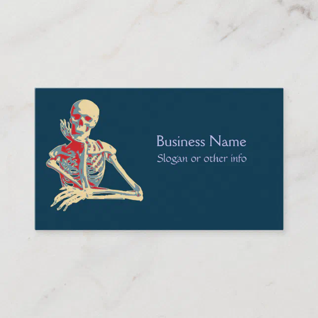 Retro Skeleton Business Card | Zazzle