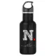 Retro Sketch Monogram Letter N, Water Bottle | Zazzle