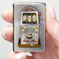 Retro Slot Machine Lucky Jackpot Zippo Lighter | Zazzle
