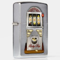 Retro Slot Machine Lucky Jackpot Zippo Lighter | Zazzle