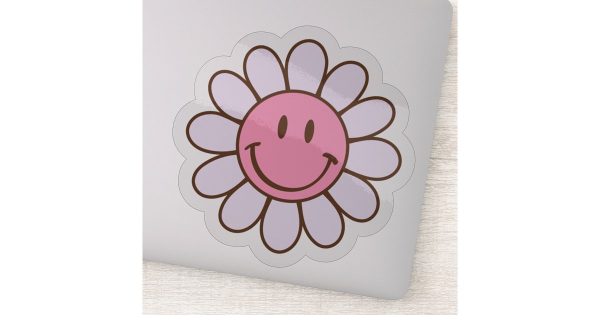 Retro Smile Face Sticker | Zazzle