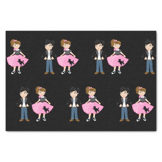 Retro Sock Hop Birthday Party Tissue Paper | Zazzle.com