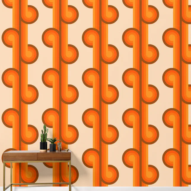 Retro solid geometric shapes pattern 1 wallpaper | Zazzle