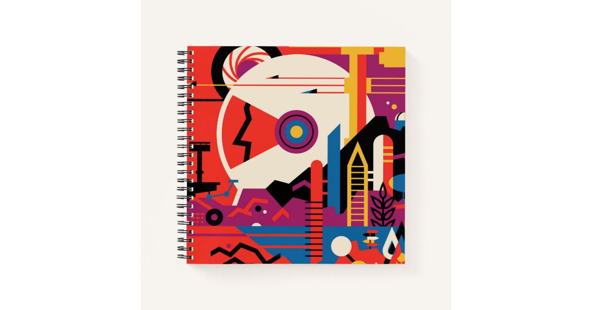 Retro Space Poster - Mars Exploration Program. Notebook | Zazzle