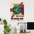 Retro Space Travel Poster- Solar System Grand Tour Poster | Zazzle
