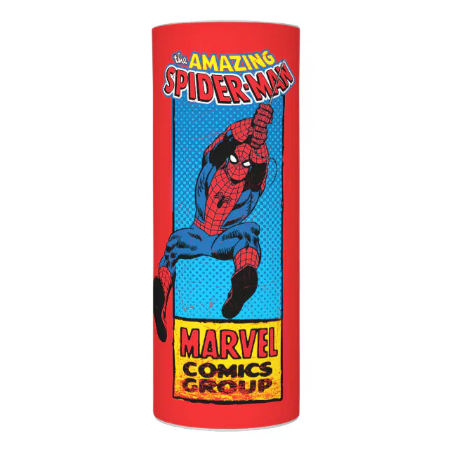 Retro Spider-Man Comic Graphic Flameless Candle | Zazzle