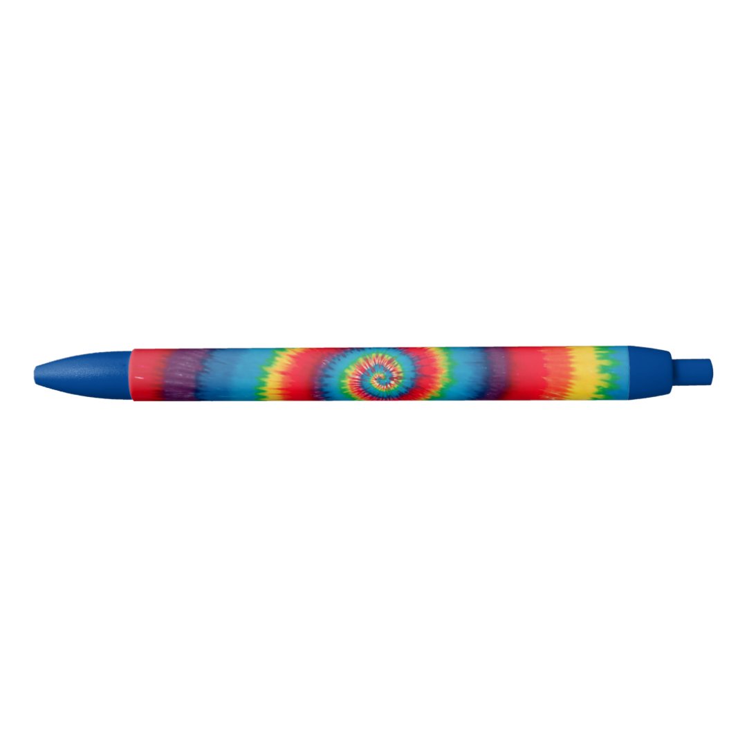 Retro Spiral Tie Dye Pen | Zazzle