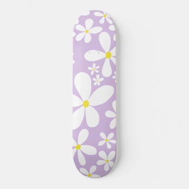 Retro Spring Daisies #1 #decor #art Skateboard | Zazzle