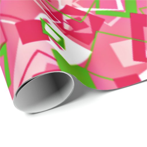 Retro Squares Pattern Wrapping Paper | Zazzle