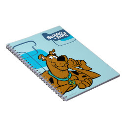 Retro Squares Scooby-Doo Lying Down Notebook | Zazzle