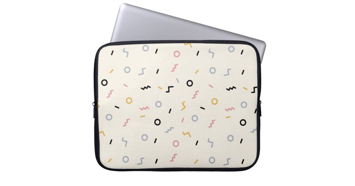 Retro Squiggle Pattern Laptop Sleeve | Zazzle