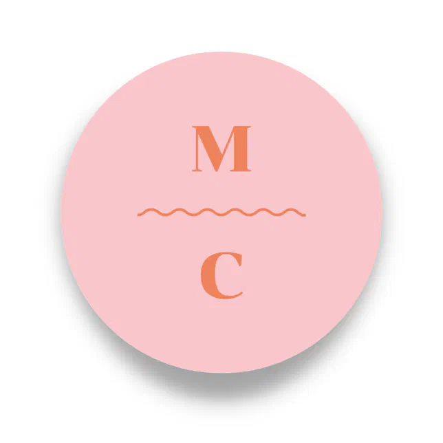 Retro Squiggle Wedding Monogram Classic Round Sticker | Zazzle