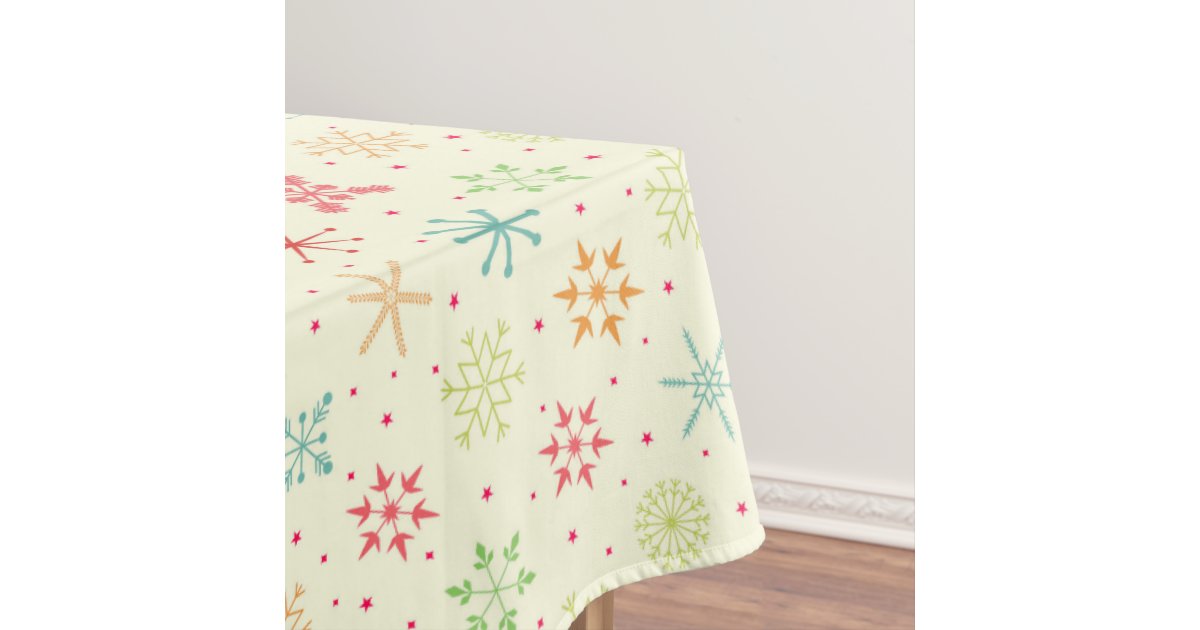 Retro Stars Tablecloth | Zazzle