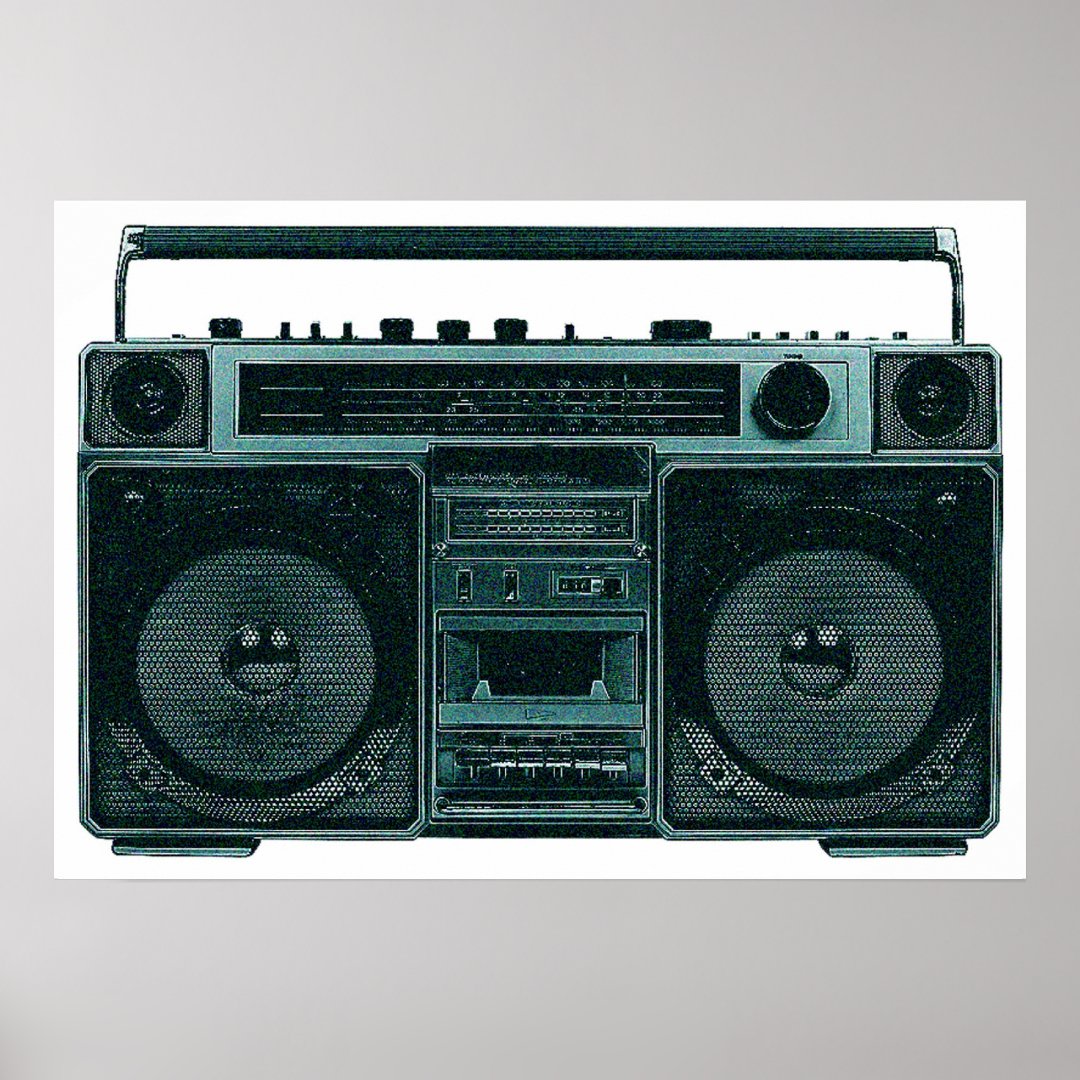 retro stereo poster | Zazzle
