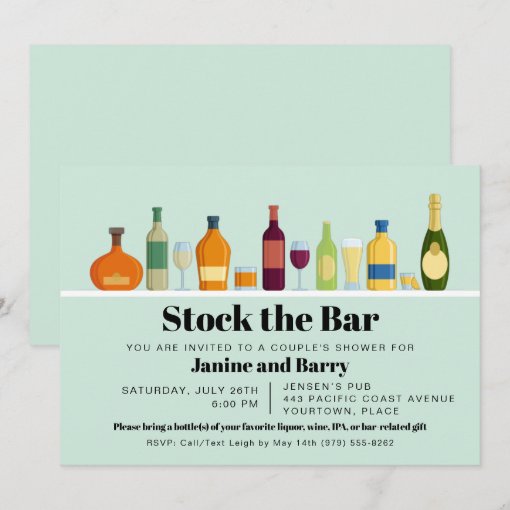 Retro Stock the Bar Party Invitation | Zazzle