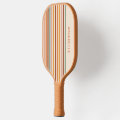 Retro Stripes Rainbow Groovy Seventies 70s Name Pickleball Paddle | Zazzle