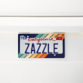 Retro Stripes Stylish Lines Striped 70s 80s Design License Plate Frame ...