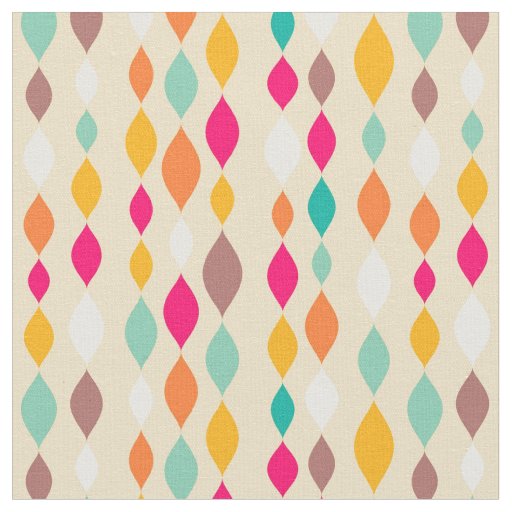 Retro style abstract pattern fabric | Zazzle
