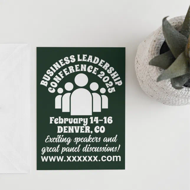 Retro-Style Business Leadership Conference Invitation | Zazzle