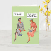Retro style female humour card | Zazzle
