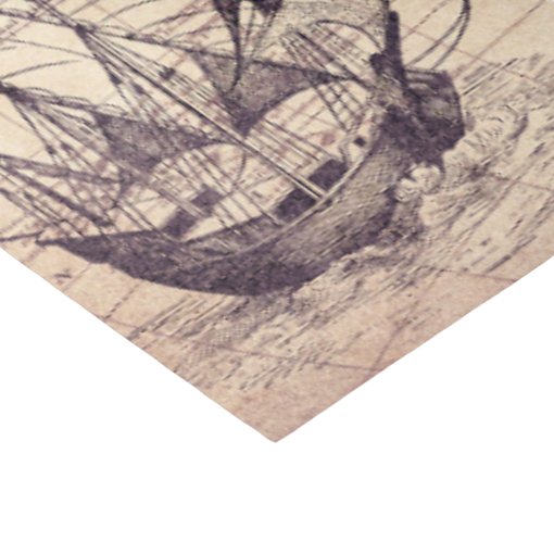 Retro style map pattern, world maps themed tissue paper | Zazzle