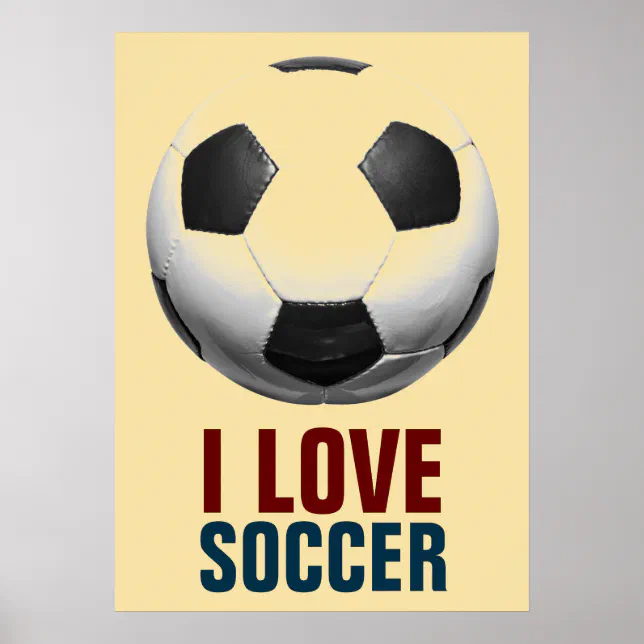 Retro Style Pop Art Basketball Motivational Soccer Poster | Zazzle
