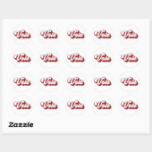 Retro Style Red Vote Sticker | Zazzle