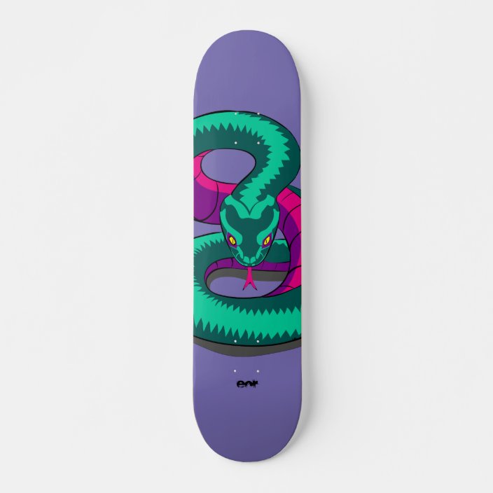 Retro Style Snake Skateboard Design | Zazzle.com