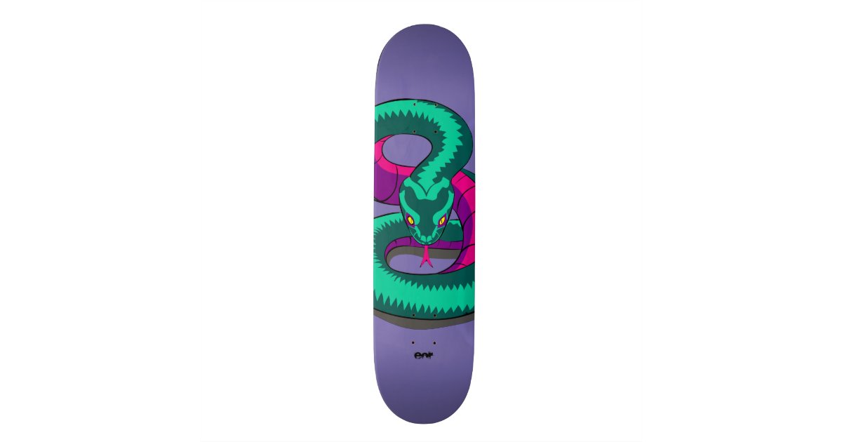 Retro Style Snake Skateboard Design | Zazzle.com