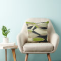 Retro-styled Throw Pillow in Abstract Patterns | Zazzle