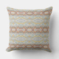 Retro Summer Geometric Color Block Pattern Design Outdoor Pillow | Zazzle