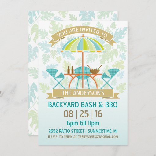 Retro Summer Party Invitation | Zazzle