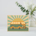 Retro summer van postcard | Zazzle