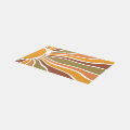 Retro Sunburst Sun Rays Rug | Zazzle