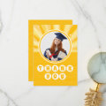 Retro Sunshine Photo Graduation Thank You Card | Zazzle