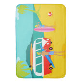 Retro Surfer Couple Bath Mat | Zazzle