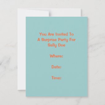 Retro Surprise Party For Any Occasion Invitations Zazzle