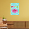 Retro Sweet Shop Pastel Candy Lollipops Poster | Zazzle