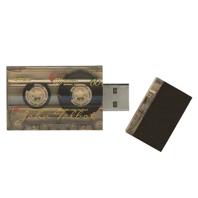 Retro T2 Audiotape Personalized USB Flash Drive | Zazzle