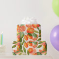 RETRO Tangerines Mandarins Branch Christmas Wrapping Paper | Zazzle