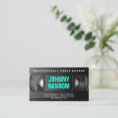 Retro tech VHS black white Business Card | Zazzle