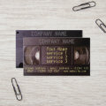 Retro tech VHS business card video audio business | Zazzle