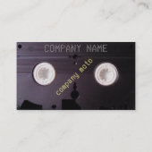 Retro tech VHS business card video audio business | Zazzle