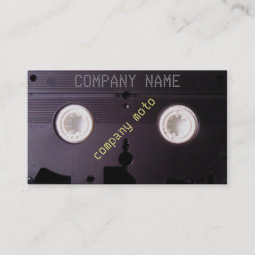 Retro tech VHS business card video audio business | Zazzle