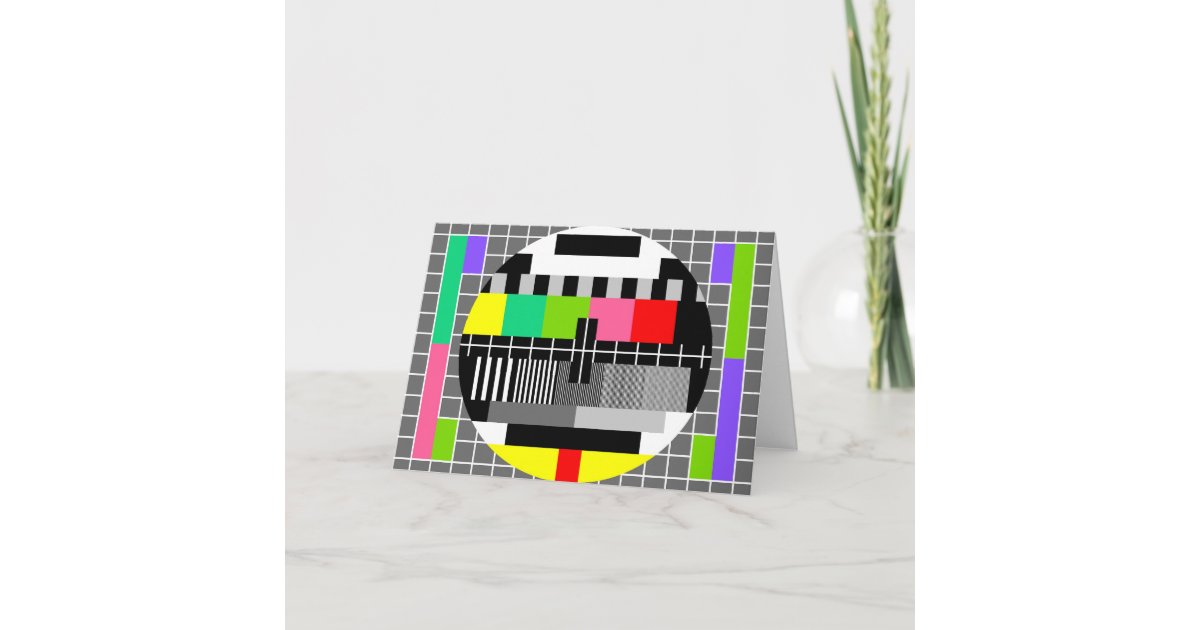 'Retro television' greeting card | Zazzle