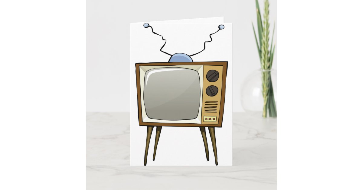 Retro Television Greeting Cards | Zazzle